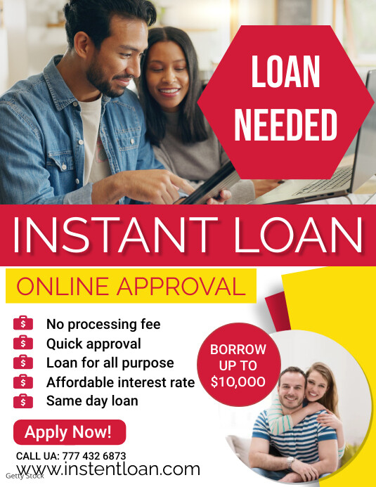 Copy of White Professional Loan Needed Flyer (us Lett | PosterMyWall