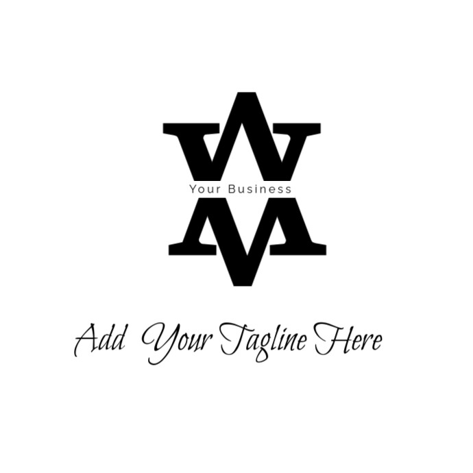 White Professional Logo Design 2024 Template | PosterMyWall