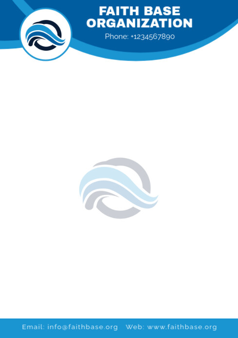 White Professional Logo Letter Head Watermark A4 | PosterMyWall