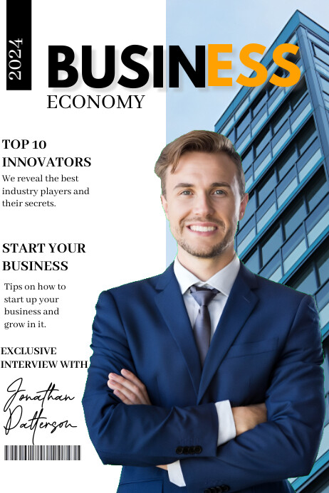 Copy of White Professional Magazine Cover Design Pos | PosterMyWall