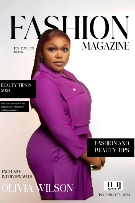 White Professional Magazine Cover Design Pos Template | PosterMyWall