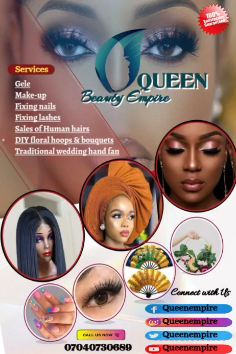 White Professional Make Up Poster Template | PosterMyWall