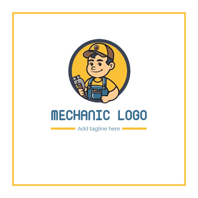 White Professional Mechanic Logo, Technician Logo, Mechanic Mascot Logo ...