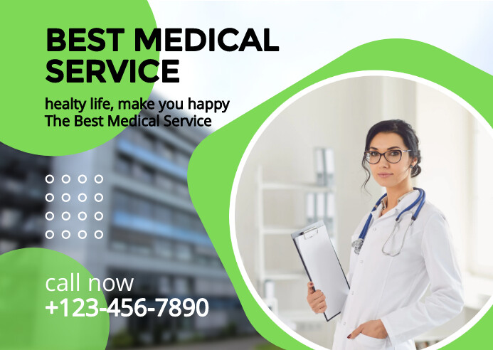 Copy of White Professional Medical Service Postcard | PosterMyWall