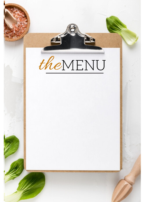 Copy of White Professional Menu Template A4 | PosterMyWall