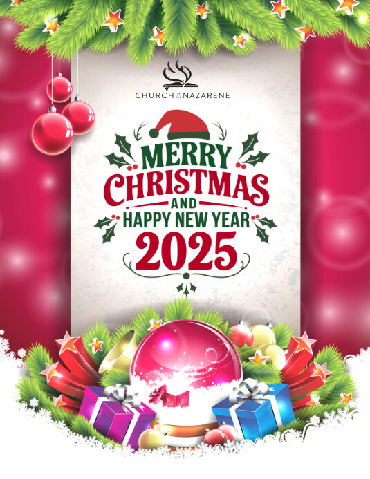 White Professional Merry Christmas Flyer (us Letter) Template ...