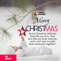 White Professional Merry Christmas Instagram Post Template | PosterMyWall