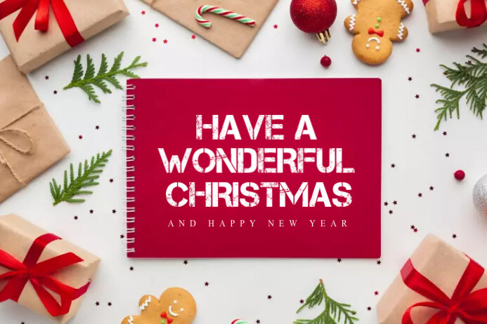 White Professional Merry Christmas Poster Template | PosterMyWall