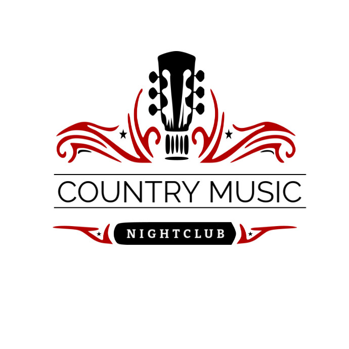 Copy of White professional Modern & Minimal Modern Country Music Logo ...