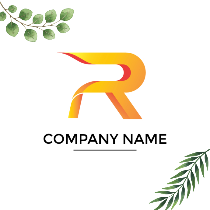 White Professional Modern Minimalist R Design Logo Template | PosterMyWall