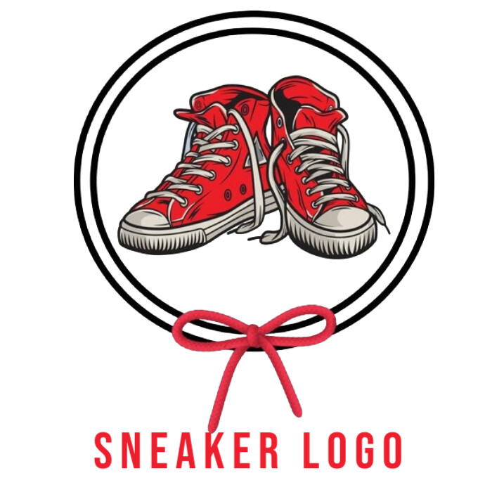 White Professional Modern Shoe Logo, Sneaker Logo Template Logo ...