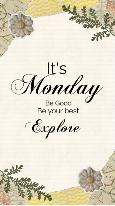 Copy of White Professional Monday Motivation Digital Display (9:16 ...