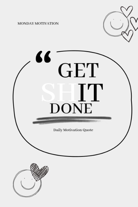 Plantilla de White Professional Monday Motivation Poster | PosterMyWall