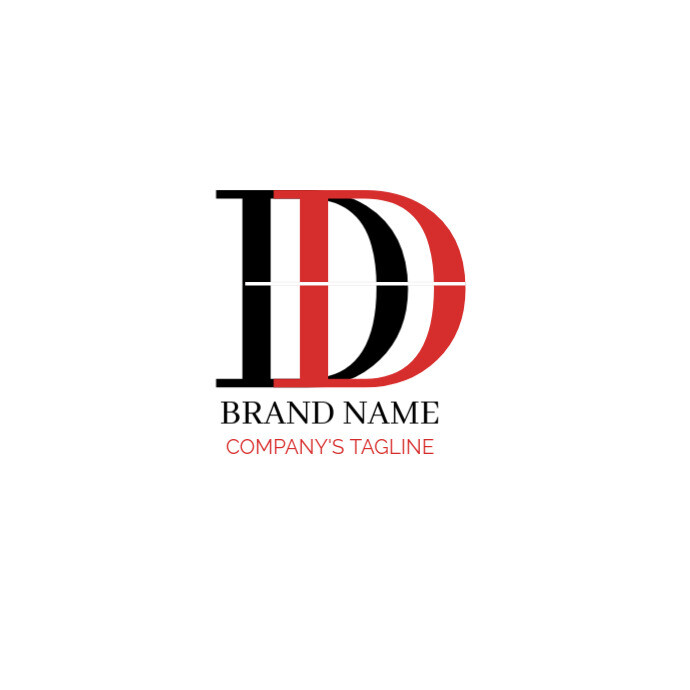 Modèle White Professional Monogram Logo | PosterMyWall