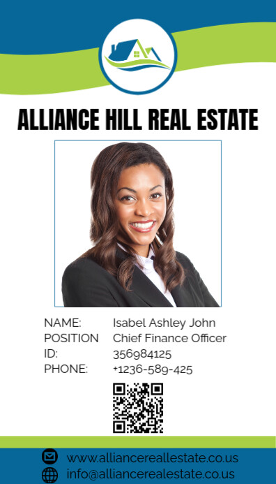 Copy of White Professional Name Tag Template Business Card | PosterMyWall