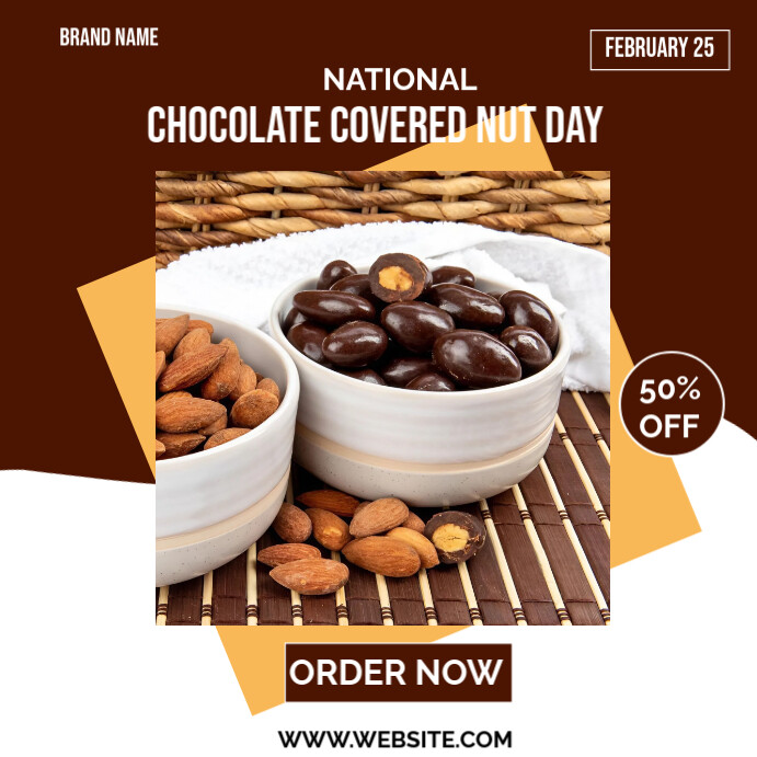Copy of White Professional National Chocolate Covered Nut Day Instagram ...