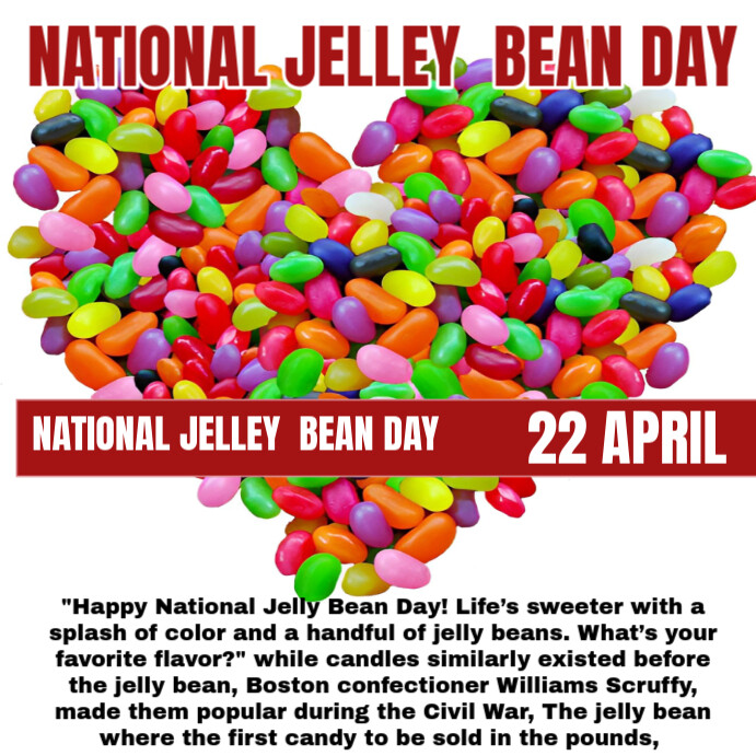 Copy of White Professional National Jelly Bean Day Instagram Post ...