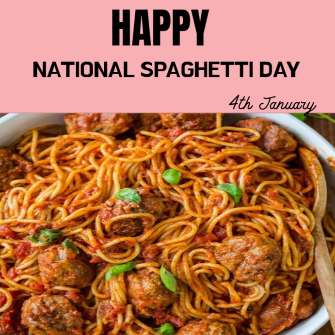 Copia de White Professional National Spaghetti Day Instagram Post ...