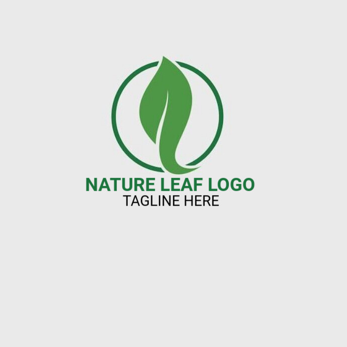 White Professional Nature Organic Leaf Logo Design Logo Template ...