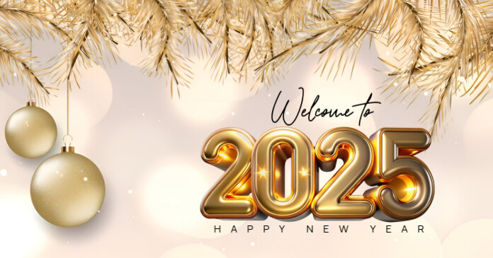 White Professional New Year Facebook Shared Image Template | PosterMyWall