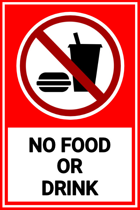Plantilla de White Professional No Food Or Drink Poster Te | PosterMyWall
