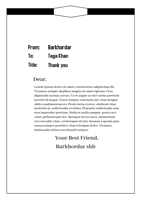 White Professional Notice / Notification / Announcement A4 Template ...