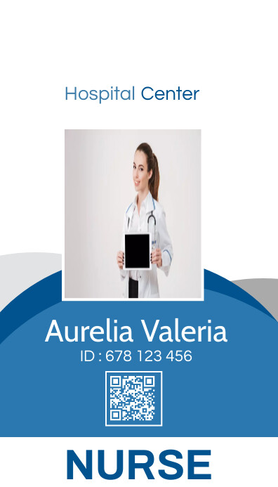 White Professional Nurse Business Card Template | PosterMyWall