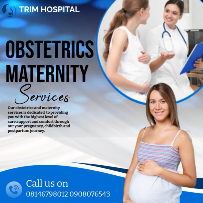 White Professional Obstetrics and Maternity Services Instagram Post ...