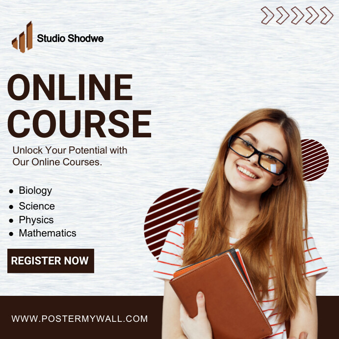 Copy of White Professional Online Course Instagram Po | PosterMyWall