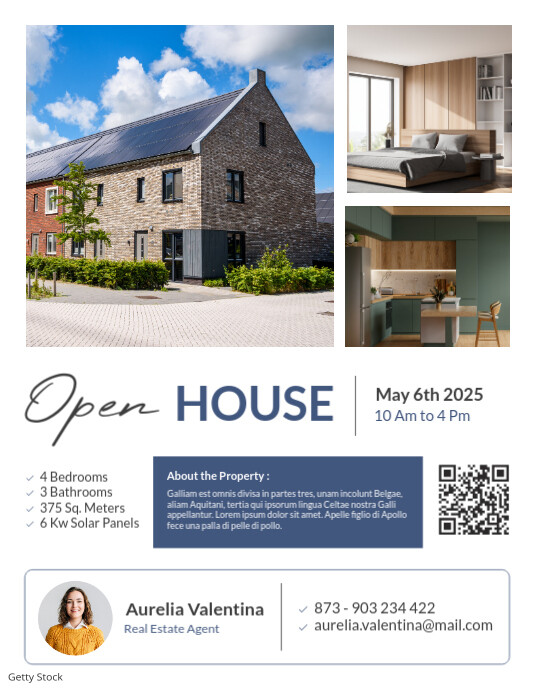Copy of White Professional Open House Flyer Advertising Flyer (us ...