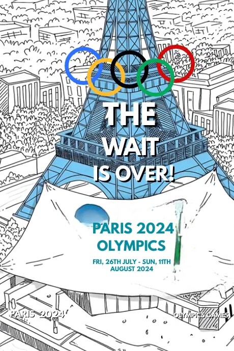Plantilla de White Professional Paris 2024 Olympics Games | PosterMyWall