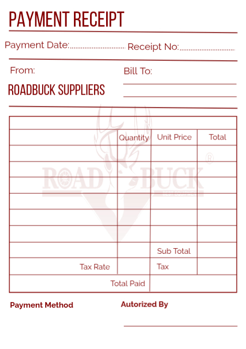 White Professional Payment Receipt A4 Template | PosterMyWall