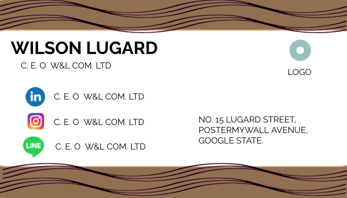 White Professional Personal Business Card Templat | PosterMyWall