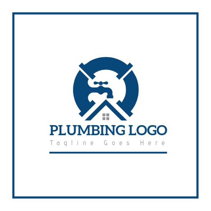 White Professional Plumbing Logo, Pipe Fitting Logo, Leak Repair Logo ...