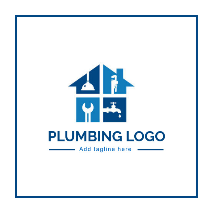 White Professional Plumbing Logo, Plumber Logo, Pipe Fitting Logo ...