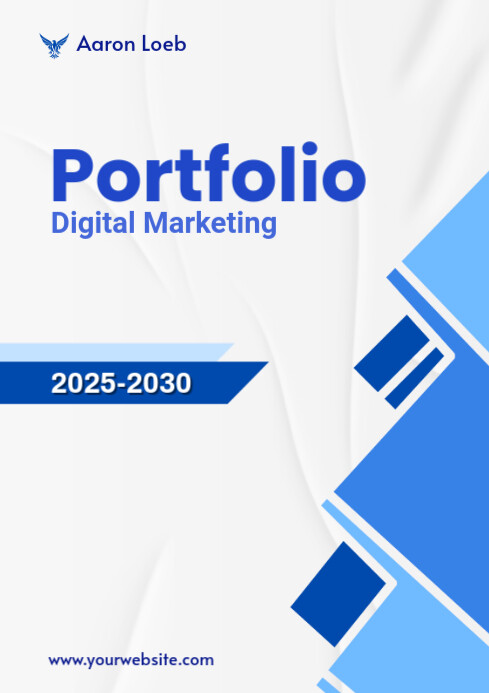 Plantilla de White Professional Portfolio Digital Marketing A4 | PosterMyWall
