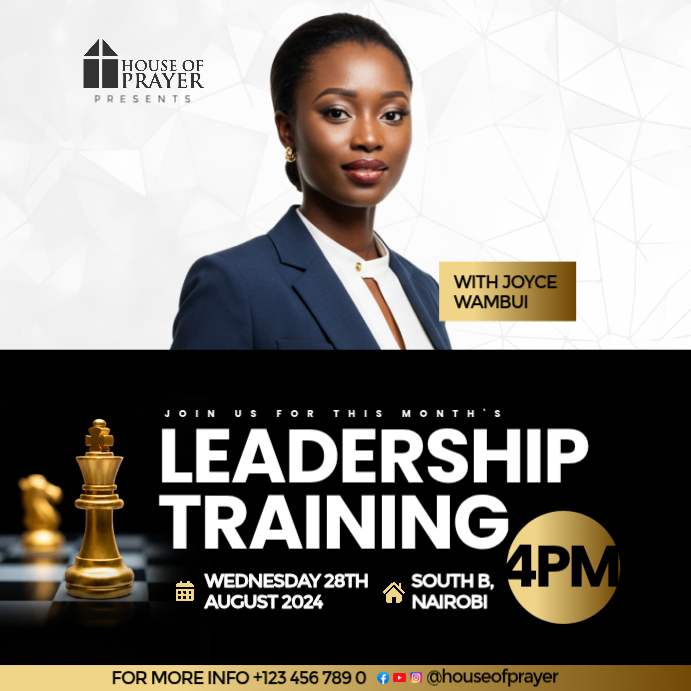 White Professional Professional Church Leadership Training Instagram ...