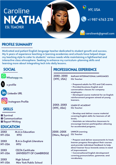 White Professional Professional Cv Curriculum Vitae A4 Template ...