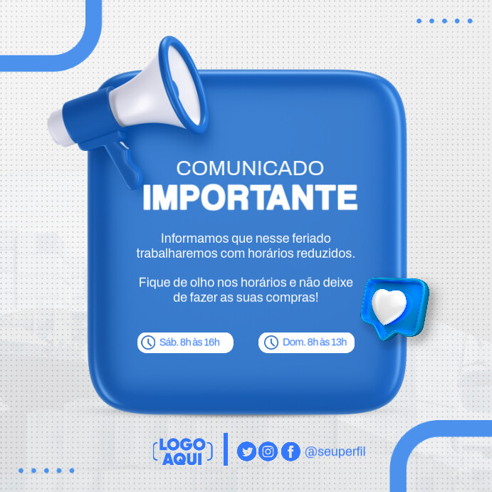 White Professional Professional Important Announcement With Instagram ...