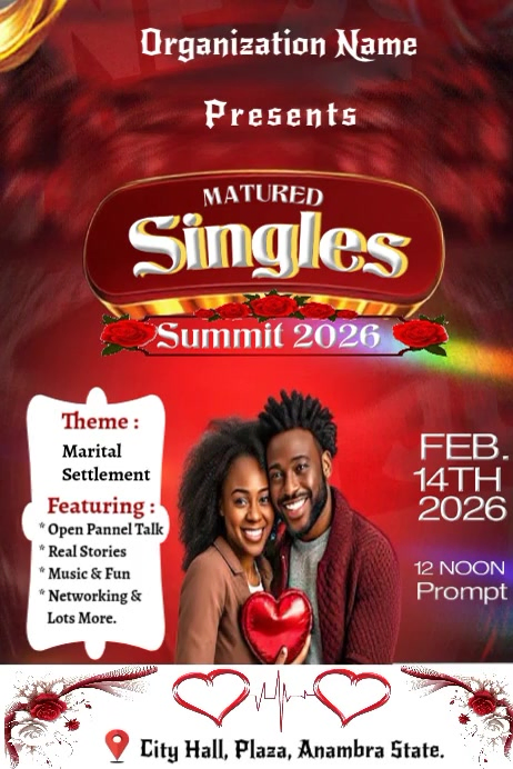 Copy of White Professional Professional Singles Summit Poster ...