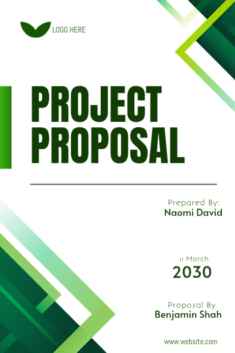 Plantilla de White Professional Project Proposal Poster | PosterMyWall