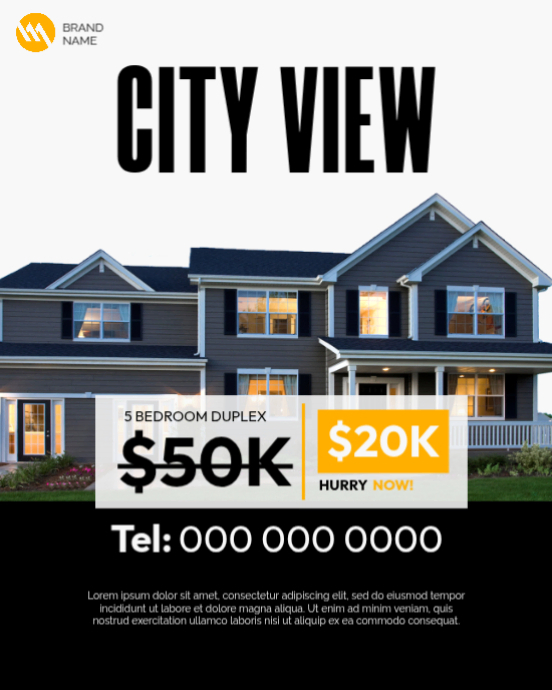 White Professional Real Estate Instagram Portrait Template | PosterMyWall