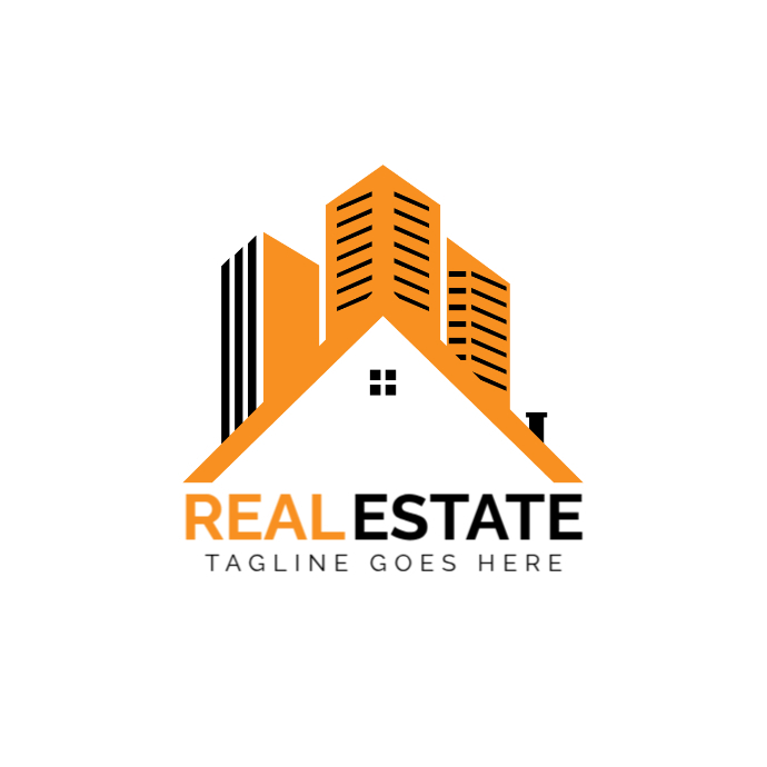 White Professional Real Estate Logo Template | PosterMyWall