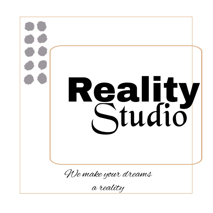 Copy of White Professional Reality Studio Logo | PosterMyWall