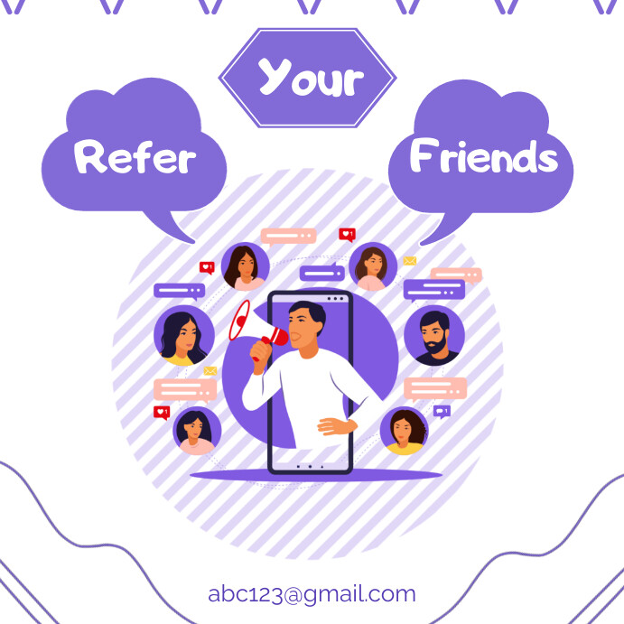 White Professional Referral Instagram Post Template | PosterMyWall