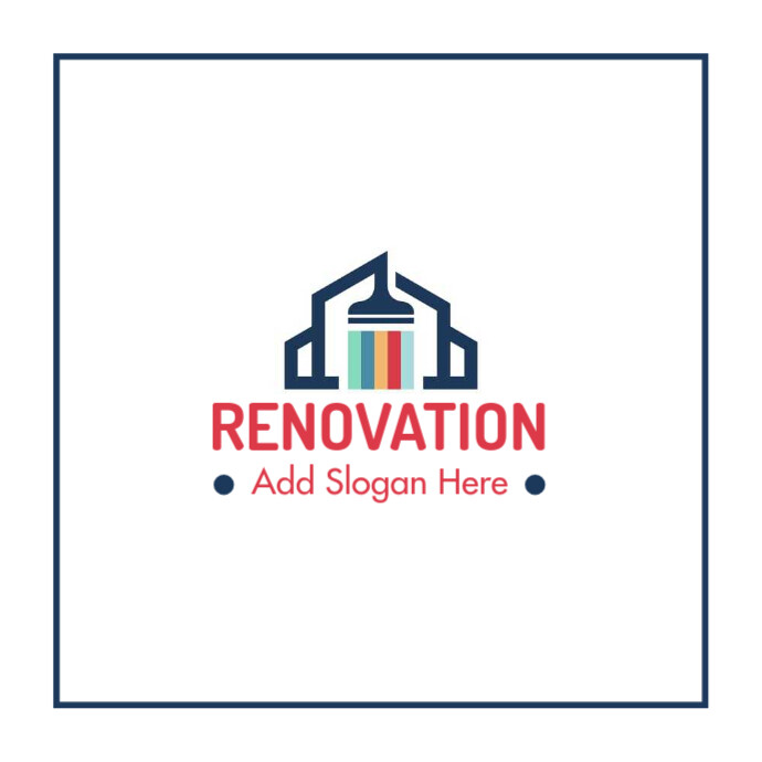 White Professional Renovation Logo, Renovation Logo, Home Paint Logo ...