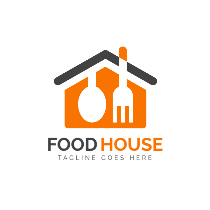 White Professional Restaurant Business Logo Template | PosterMyWall