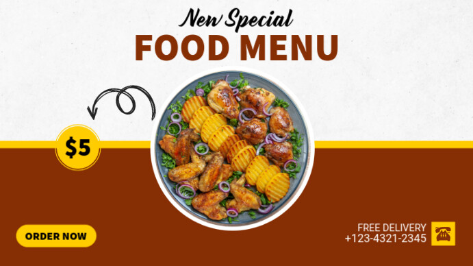 Copy of White Professional Restaurant Food Menu Twitch Overlay ...