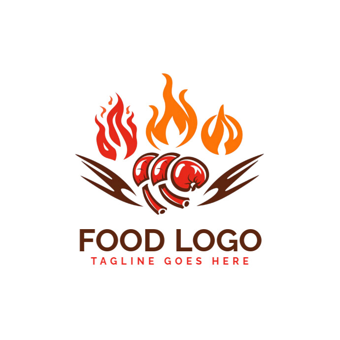White Professional Restaurant Logo Template | PosterMyWall