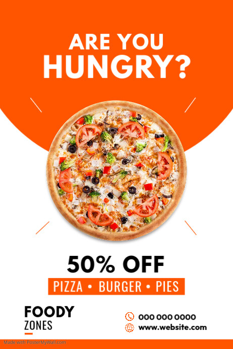 White Professional Restaurant Menu Ads Poster Template | PosterMyWall